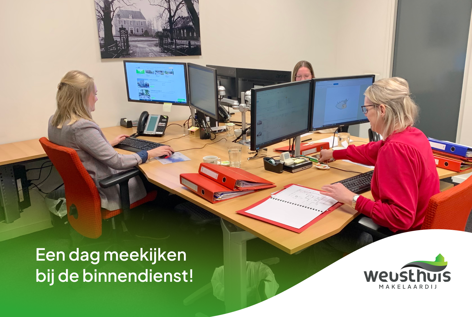 Een dag meekijken bij de binnendienst!